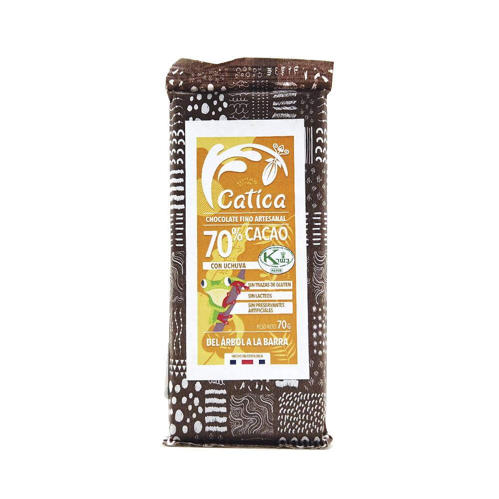 Barra Chocolate 70% Cacao C/Uchuva 70Gms Catica – El Mercadito Central